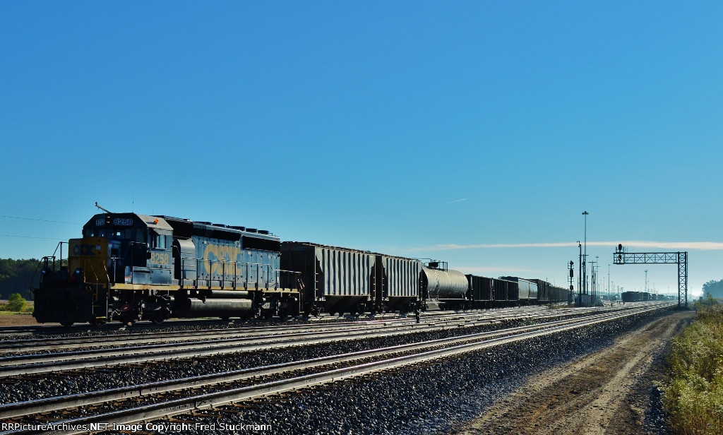 CSX 8258 works the west end.